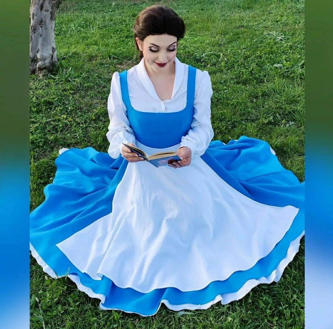 Belle Town Dress, the Beauty and the Beast Cosplay - Etsy