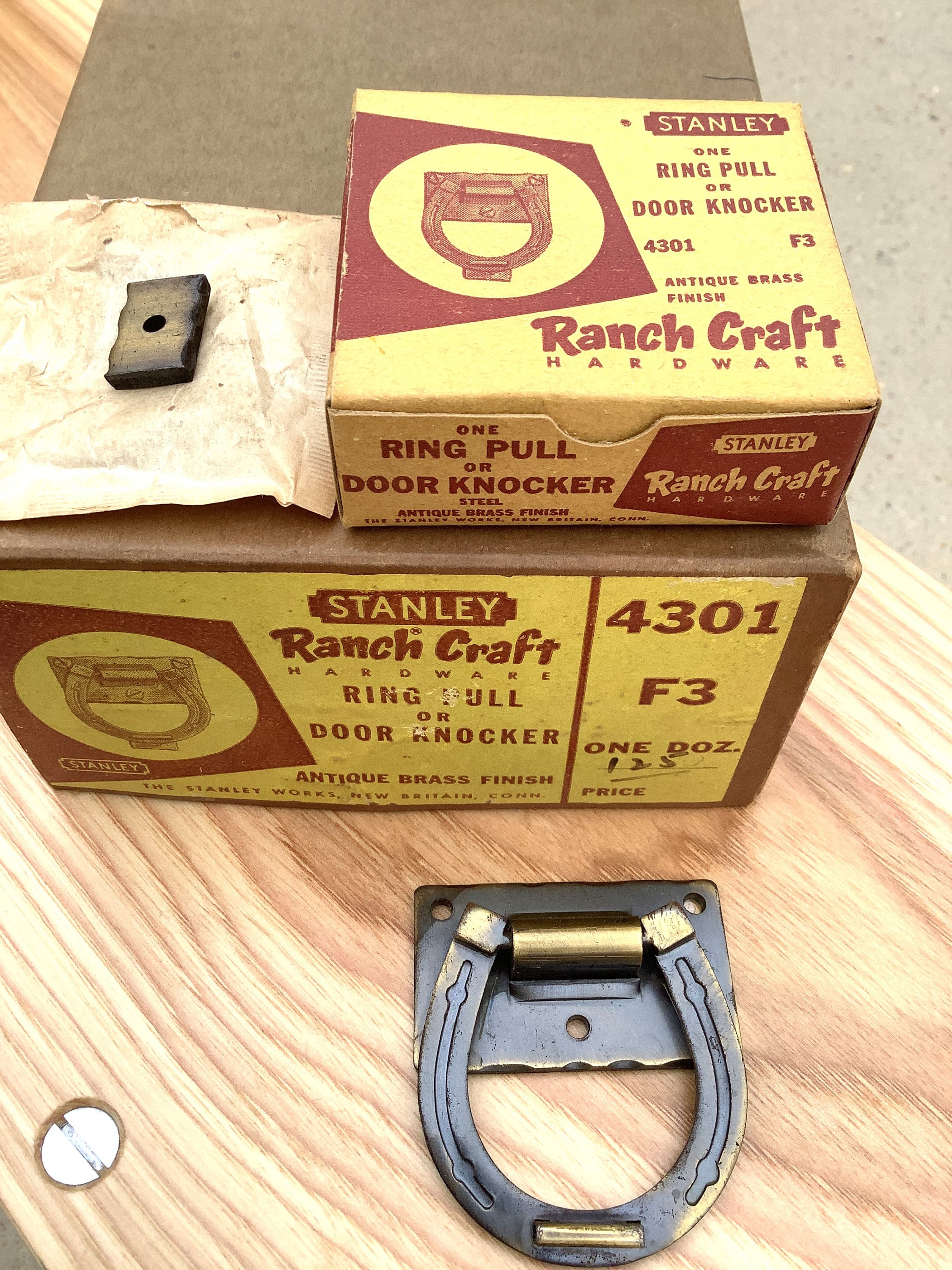 Stanley Ranch Craft Horseshoe Ring Pulls-door Knockers: NOS Rustic ...