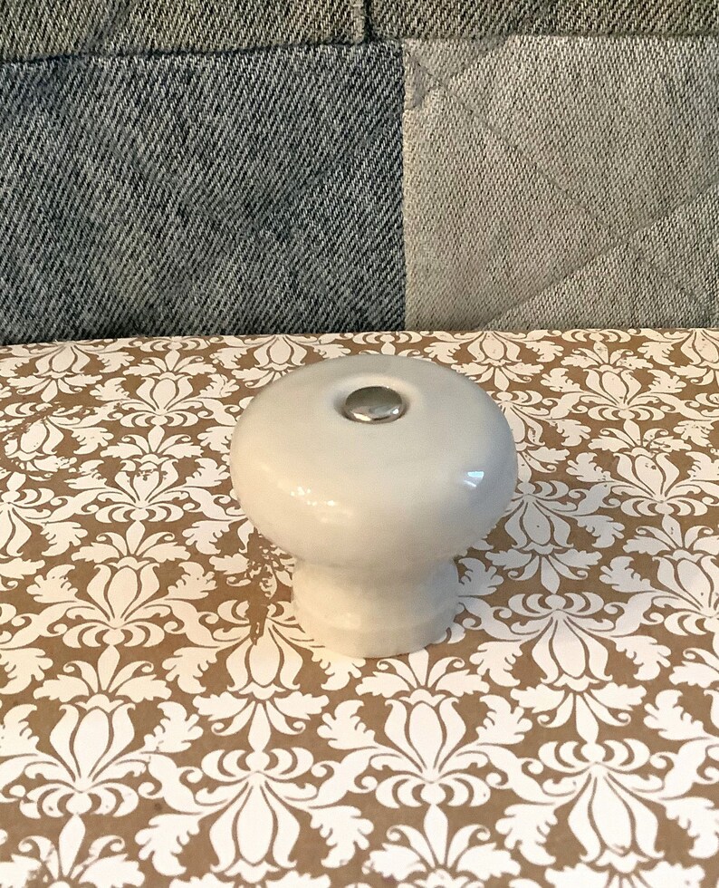 MCM Porcelain Knobs With Chrome Restoration Bolts/white Porcelain Knobs From Belgium/mushroom ...