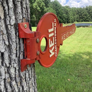 Keys Made Advertising Store Sign/key Shaped Keil Charlestown N.H. Keys ...