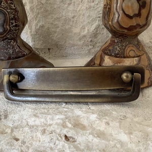 Vintage Library Bar Drop Pulls/antique Brass Colonial Bar Pulls ...
