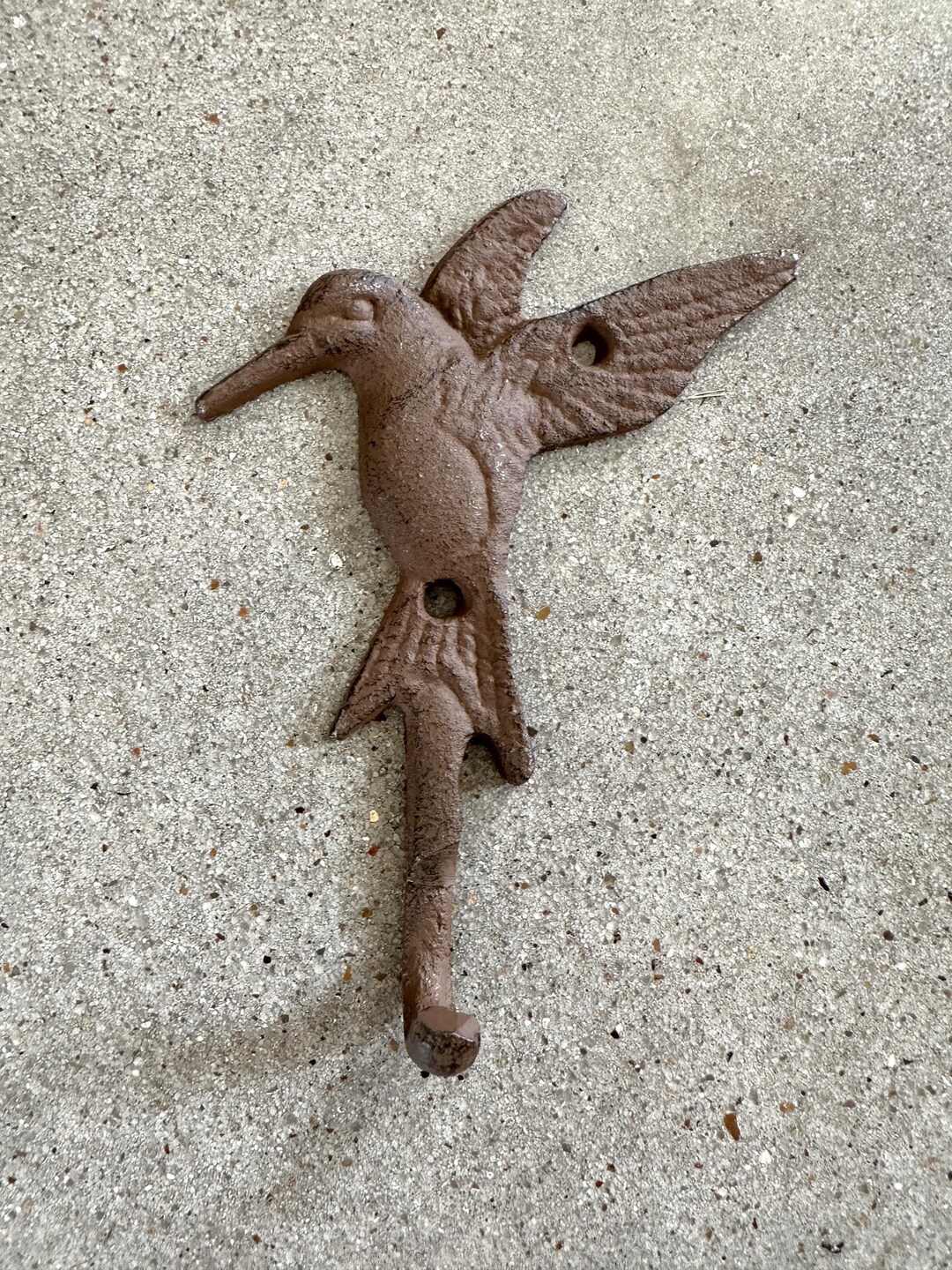 Vintage Hummingbird Hooks With Screws/weathered Patina Metal Single ...