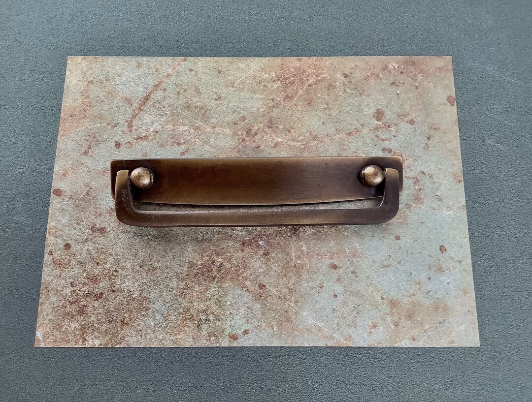 Vintage Library Bar Drop Pulls/antique Brass Colonial Bar Pulls ...