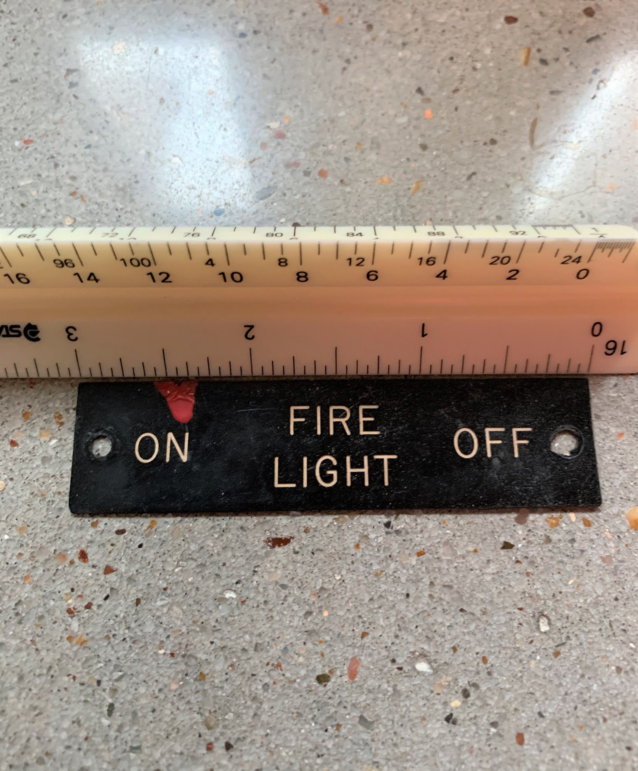 Set of 2: Vintage Firetruck Cockpit Warning Tags/1950's Firetruck Siren ...