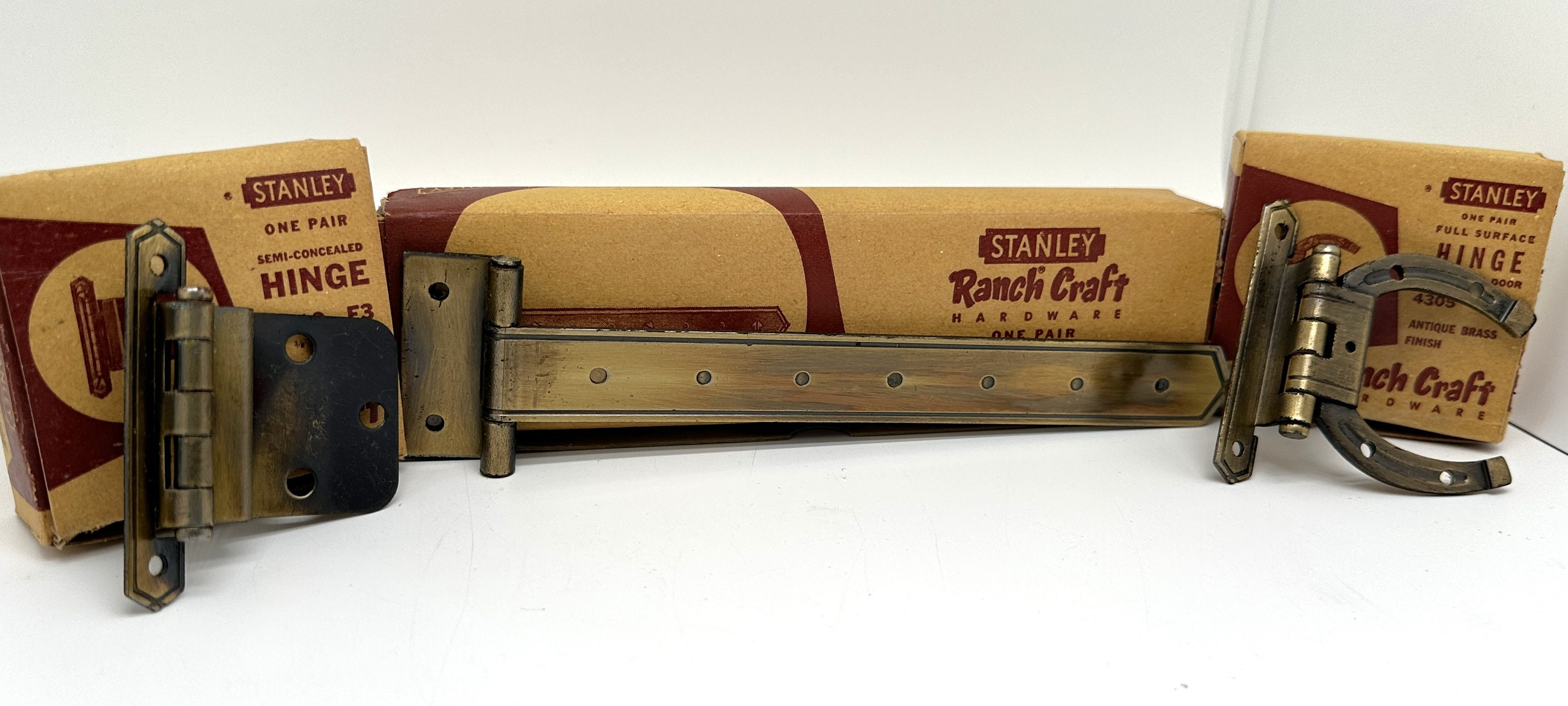 RARE 1950's Stanley Ranch Craft Cabinet Hinges/rustic Western Ranch ...