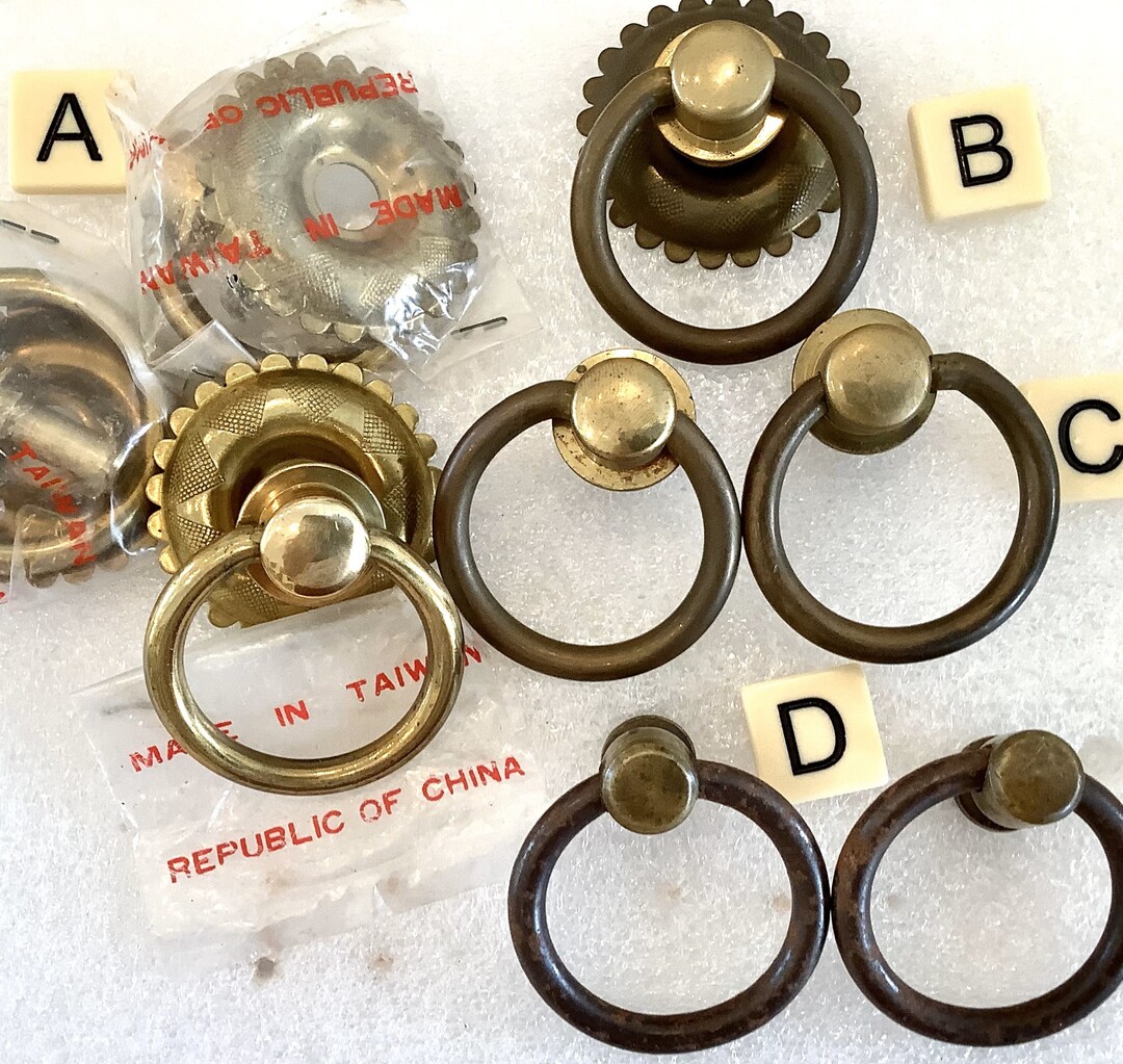 Choice: Eastlake Drop Ring Pulls/victorian Cabinet Drawer Brass Ring ...