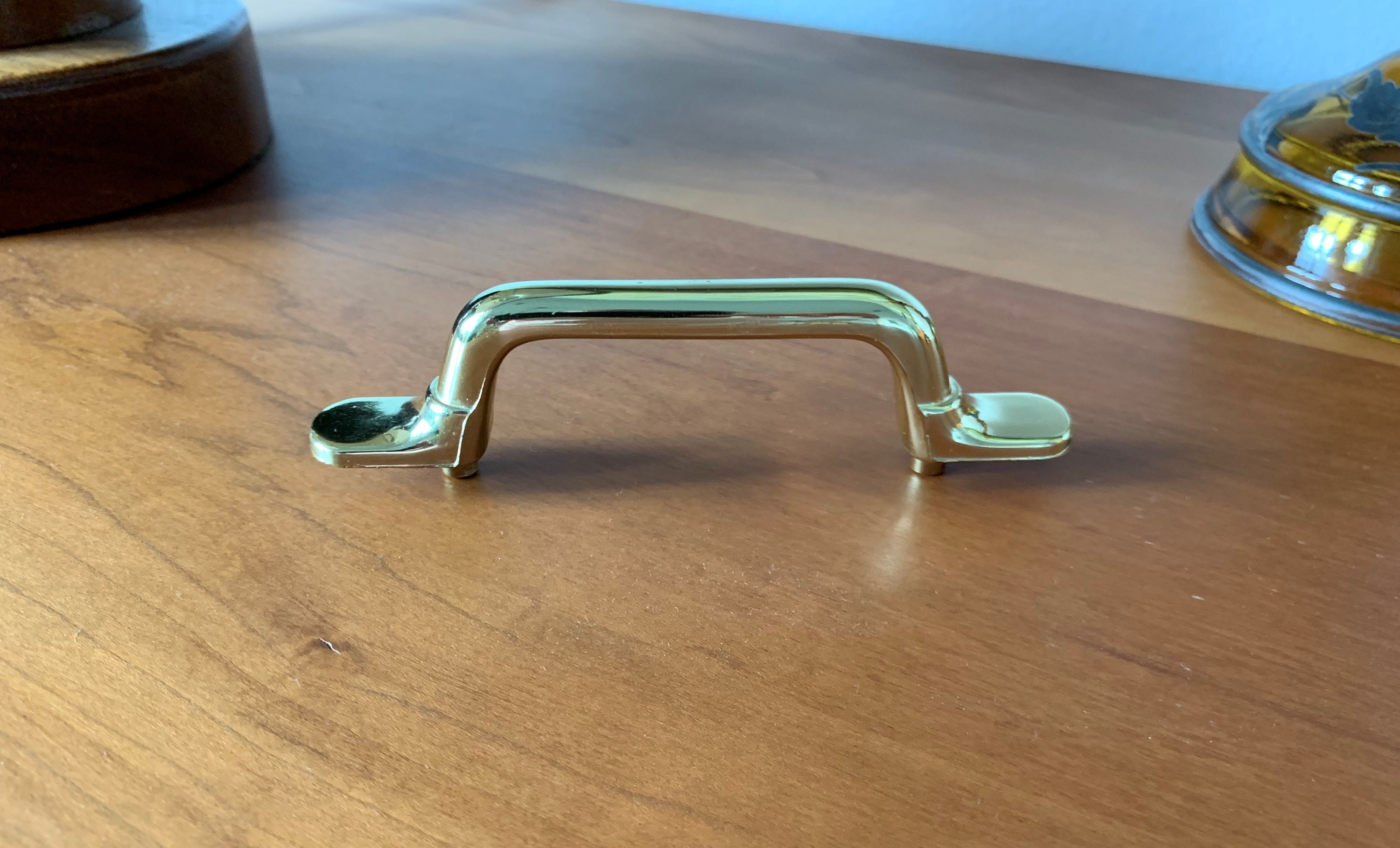 Vintage Keeler Brass Cabinet Pulls/polished Brass Drawer - Etsy