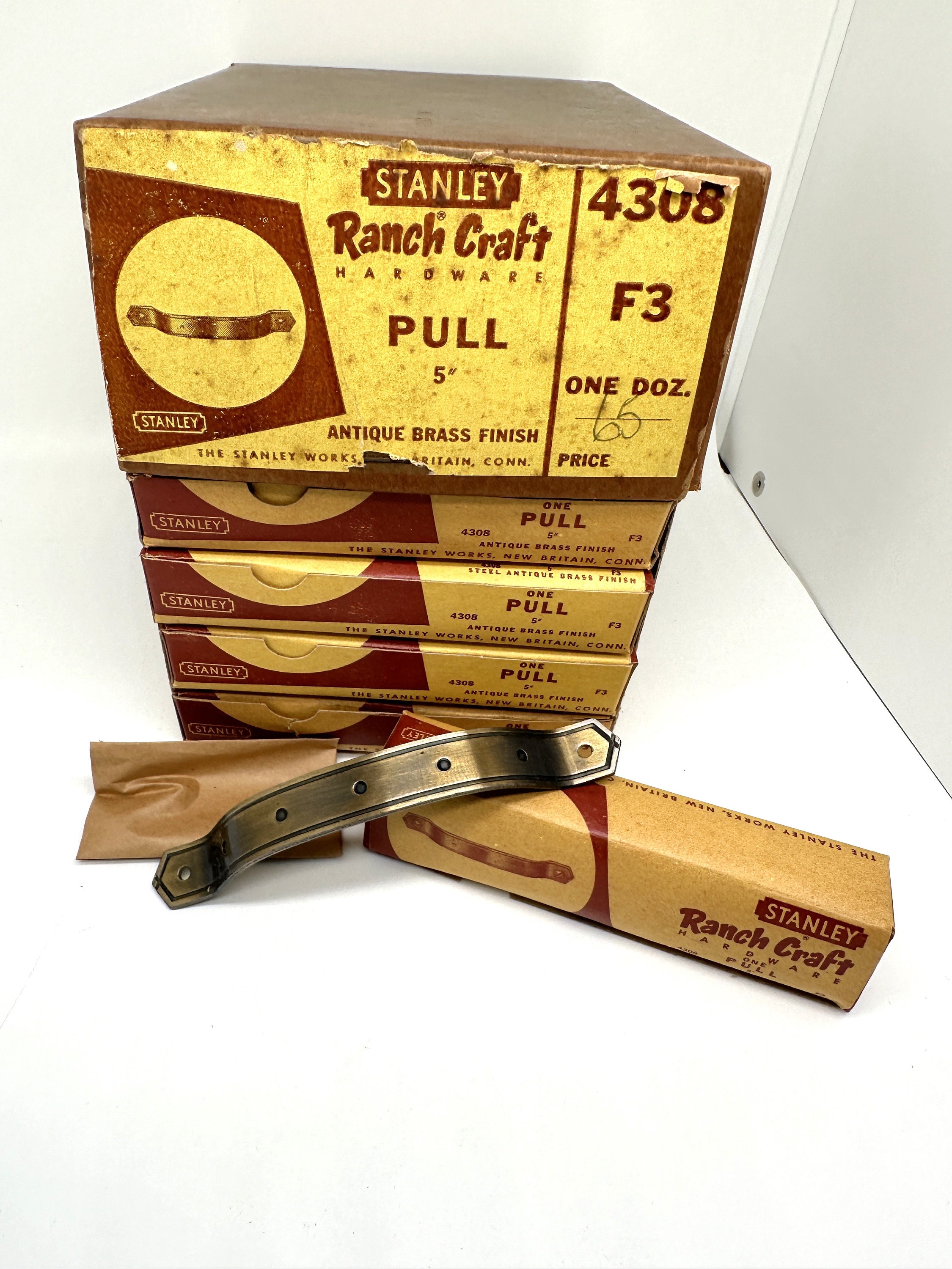 RARE 1950's Stanley Ranch Craft Cabinet Pulls/ranch Rustic Western 4 1/ ...