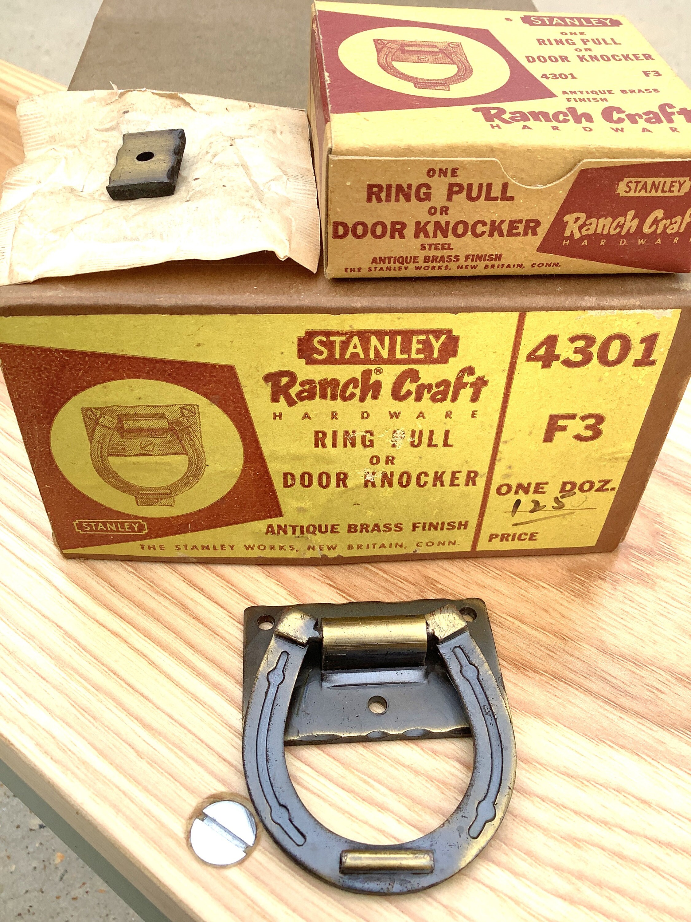Stanley Ranch Craft Horseshoe Ring Pulls-door Knockers: NOS Rustic ...