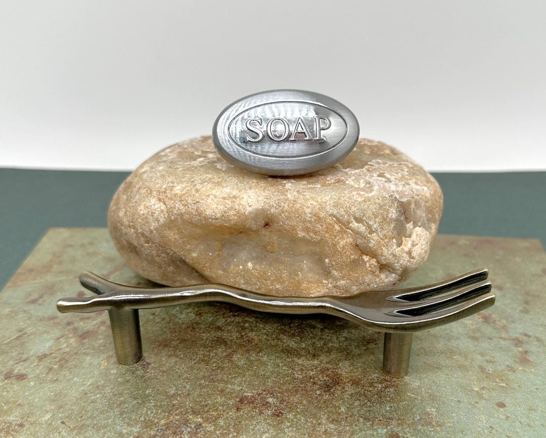 Choice: Accent Novelty Cabinet Knob or Pull/word Knobs/soap Silver Knob ...