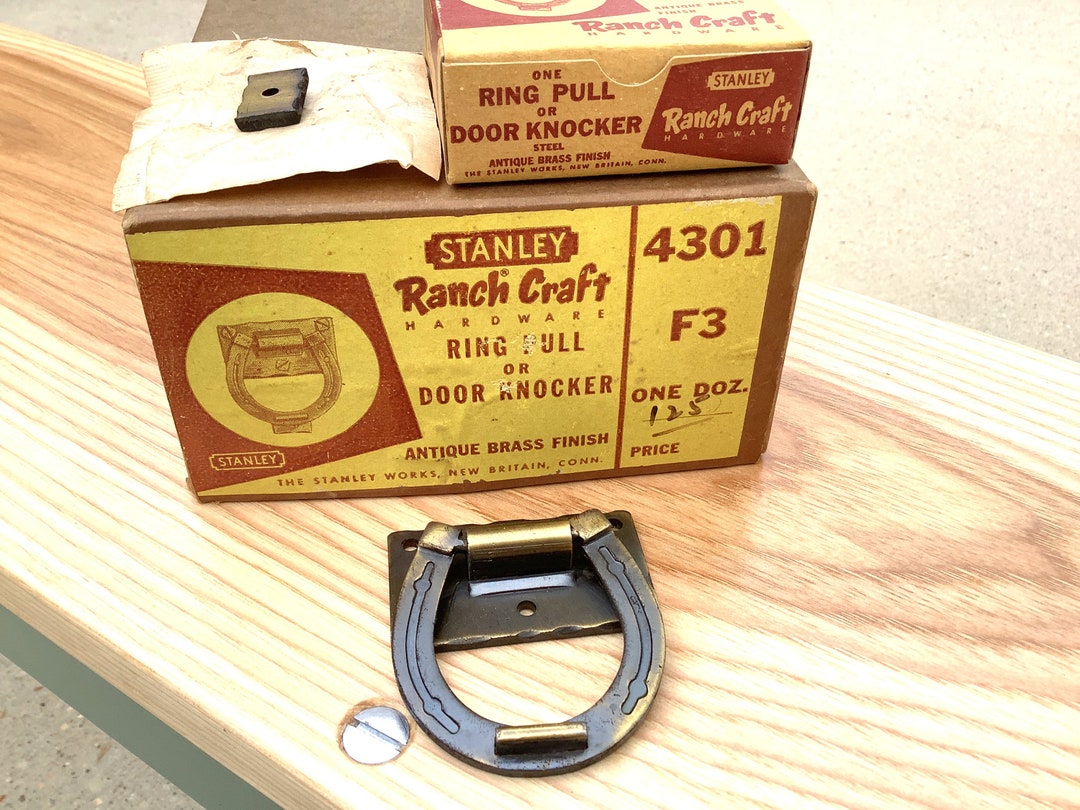 RARE! 1950's Stanley Ranch Craft Horseshoe Ring Pull or Door Knocker ...