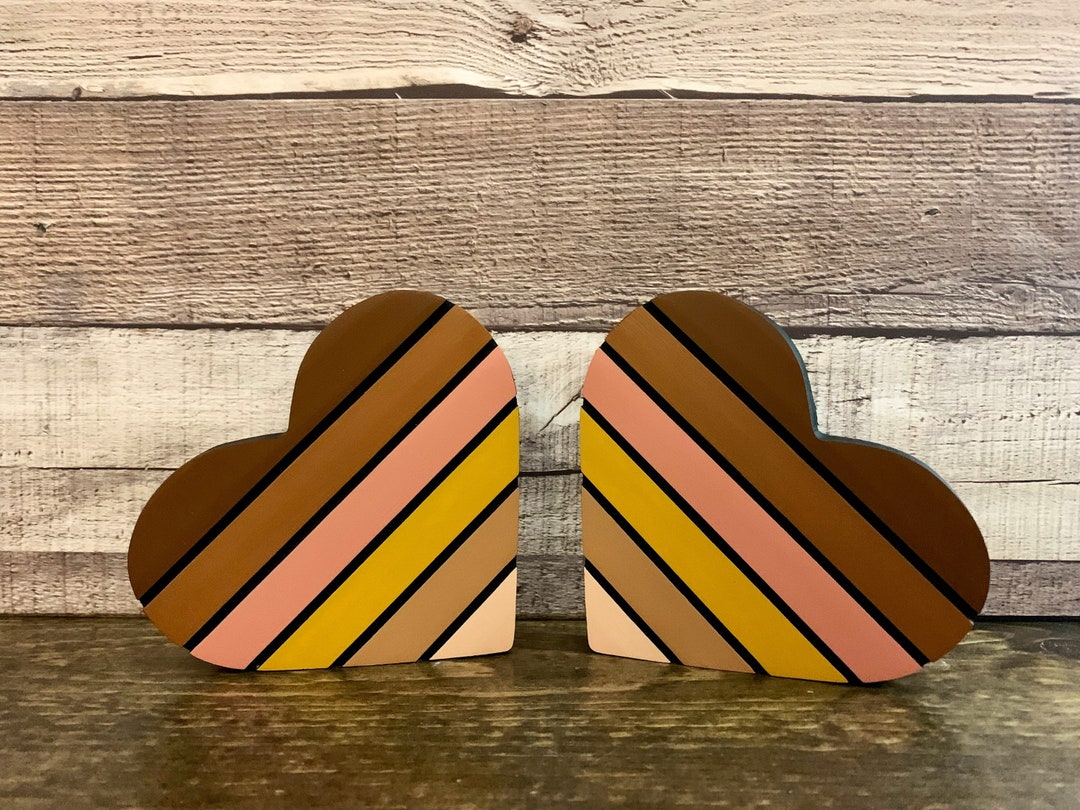 Diversity Carved Wood Hearts, Equality Hearts, Diversity Decor ...