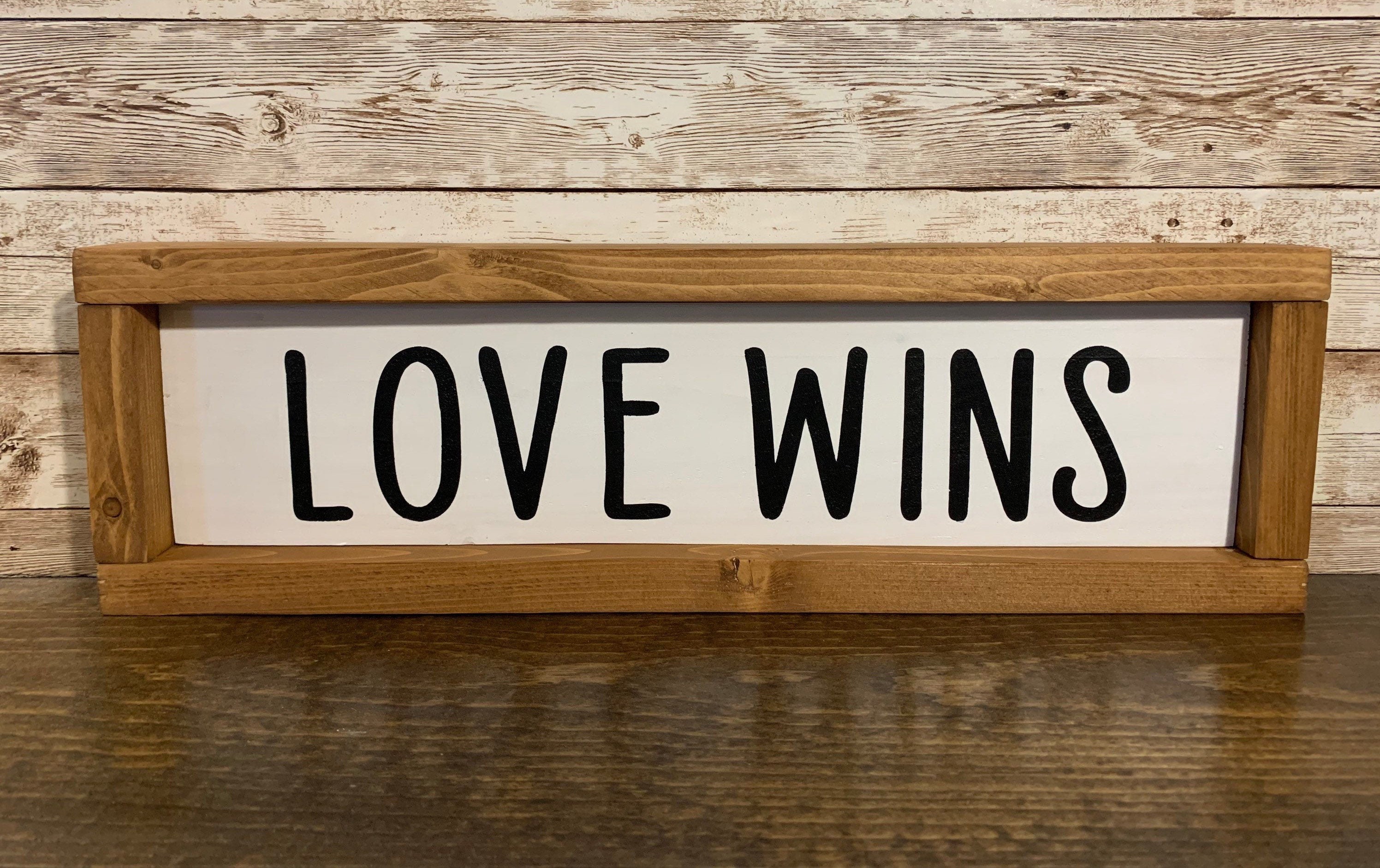 Wall Décor Wall Hangings Pride gift Pride Decor Pride Love Wins Wood ...