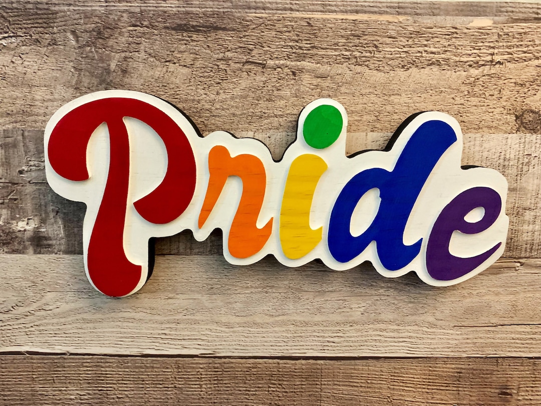 Pride Sign, Wood Pride Sign, Pride Decor, Rainbow Decor, Carved Pride ...