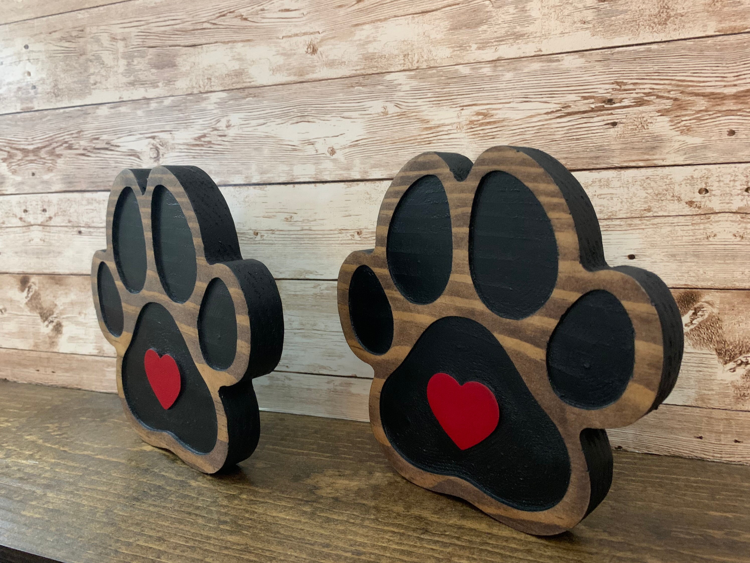 Carved Wood Dog Paws, Dog Paw Decor, Dog Lovers Gift, Dog Decor, Carved ...