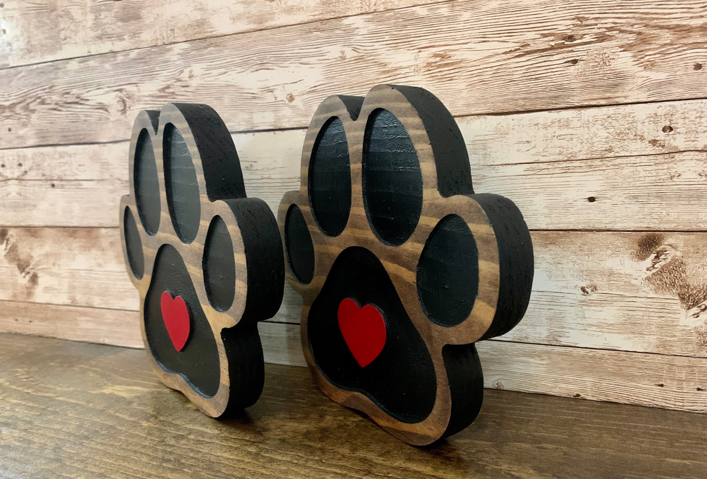 Carved Wood Dog Paws, Dog Paw Decor, Dog Lovers Gift, Dog Decor, Carved ...