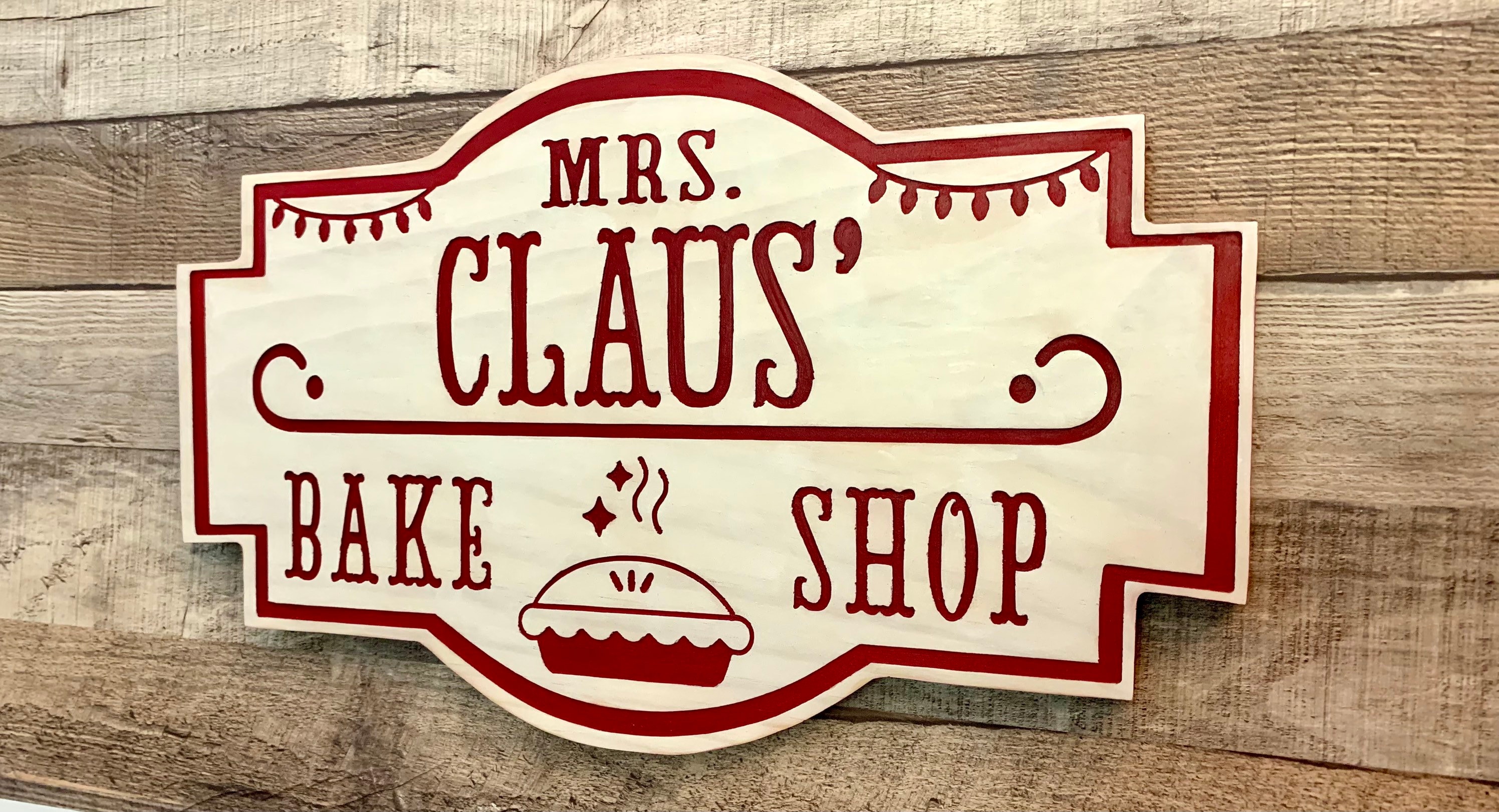 Mrs Claus Bake Shop Sign Mrs Claus Bakery Sign Bake Shop - Etsy