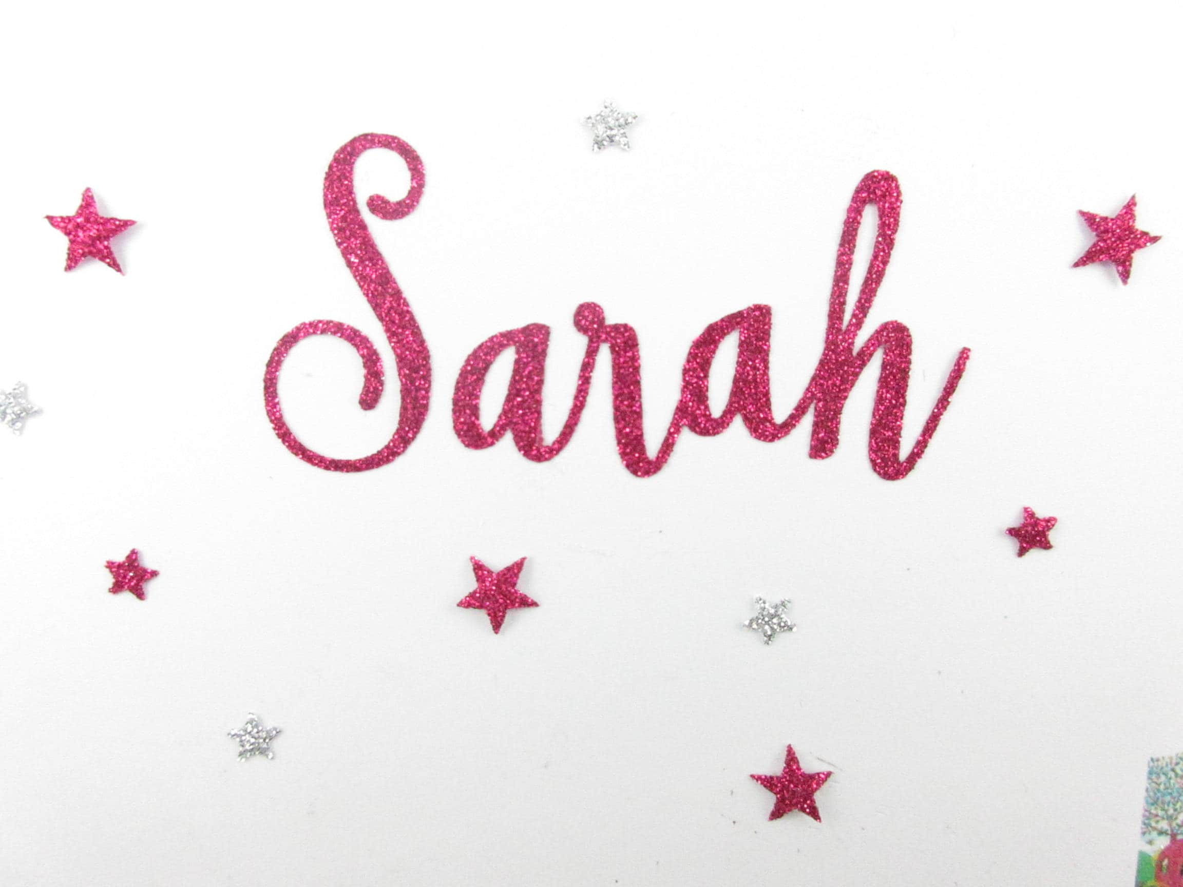 Sarah Name Wallpaper In Glitter