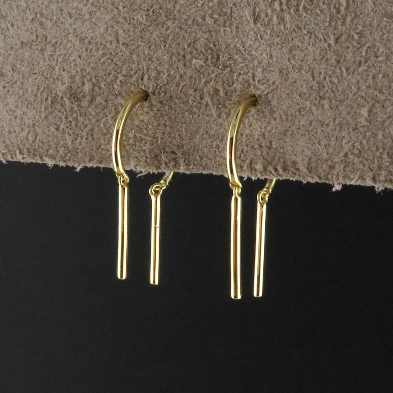 Threader Earrings Gold - Etsy