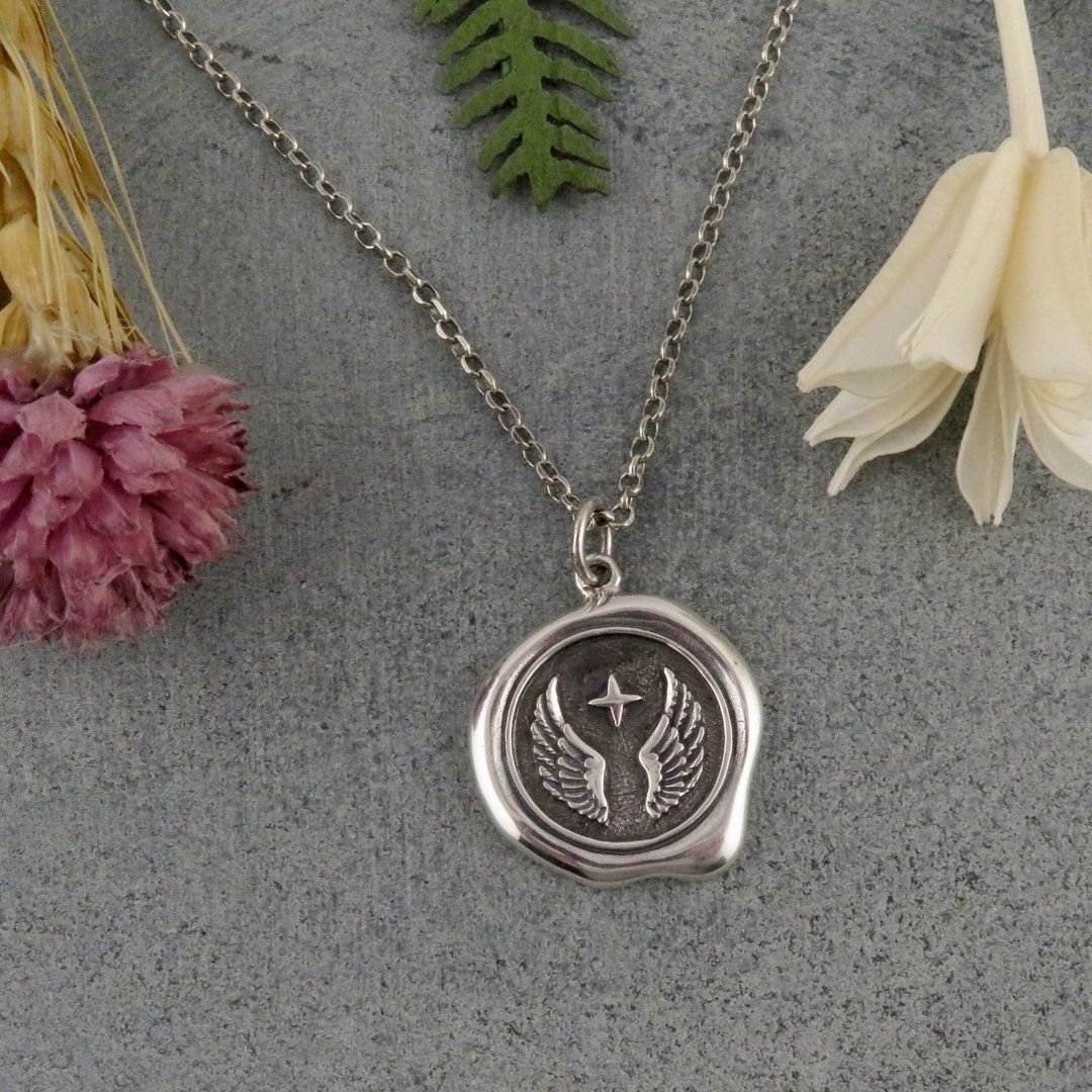 Sterling Angel Wings Necklace | Silver Wings Pendant | Sterling Angel ...