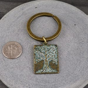 Tree of Life Keyring | Rustic Tree Keychain | Nature Keyring | Tree of ...