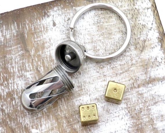 Dice Keychain Pair of Dice Keyring Gambler Gift Gift for - Etsy