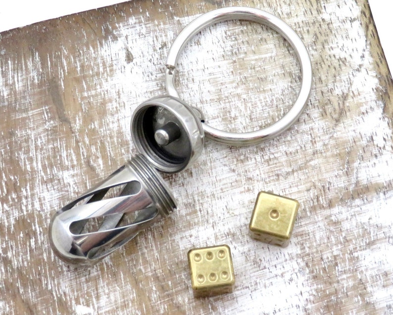 Dice Keychain Pair of Dice Keyring Gambler Gift Gift for - Etsy