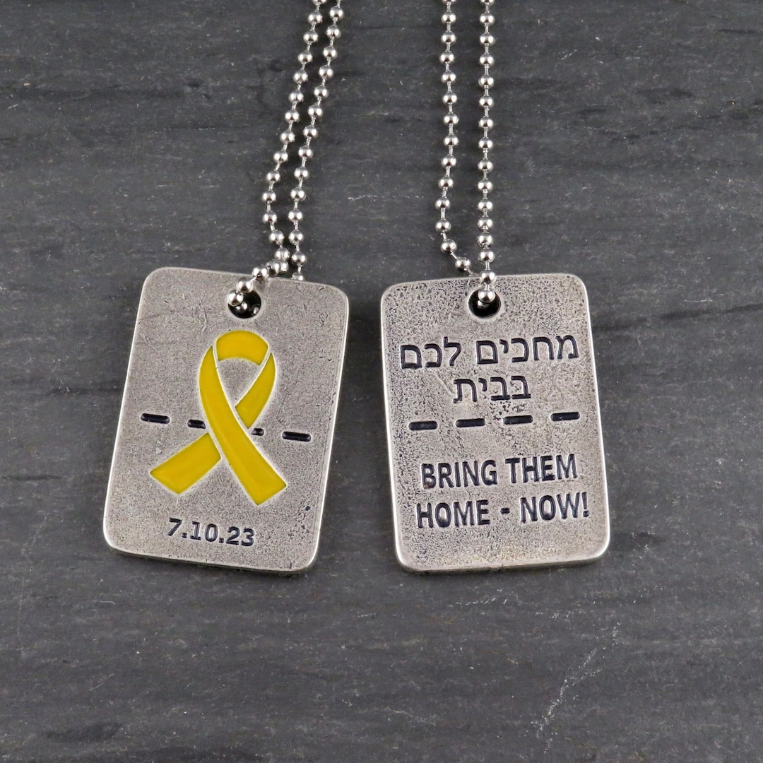 Bring Them Home Dog Tag | Israel Hostages Necklace | Bring Them Home ...