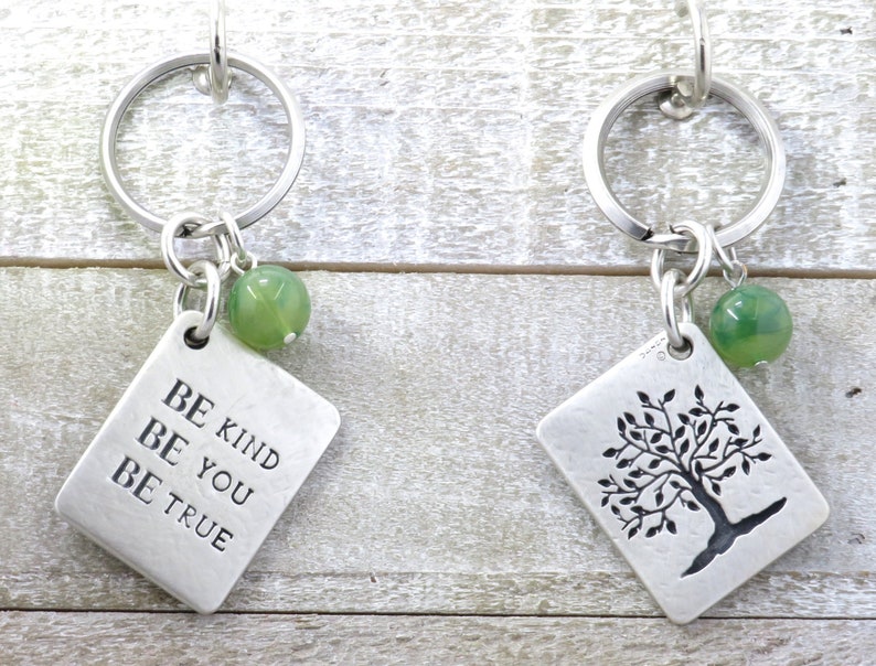 Tree of Life Keyring Inspirational Keychain Nature Keyring - Etsy