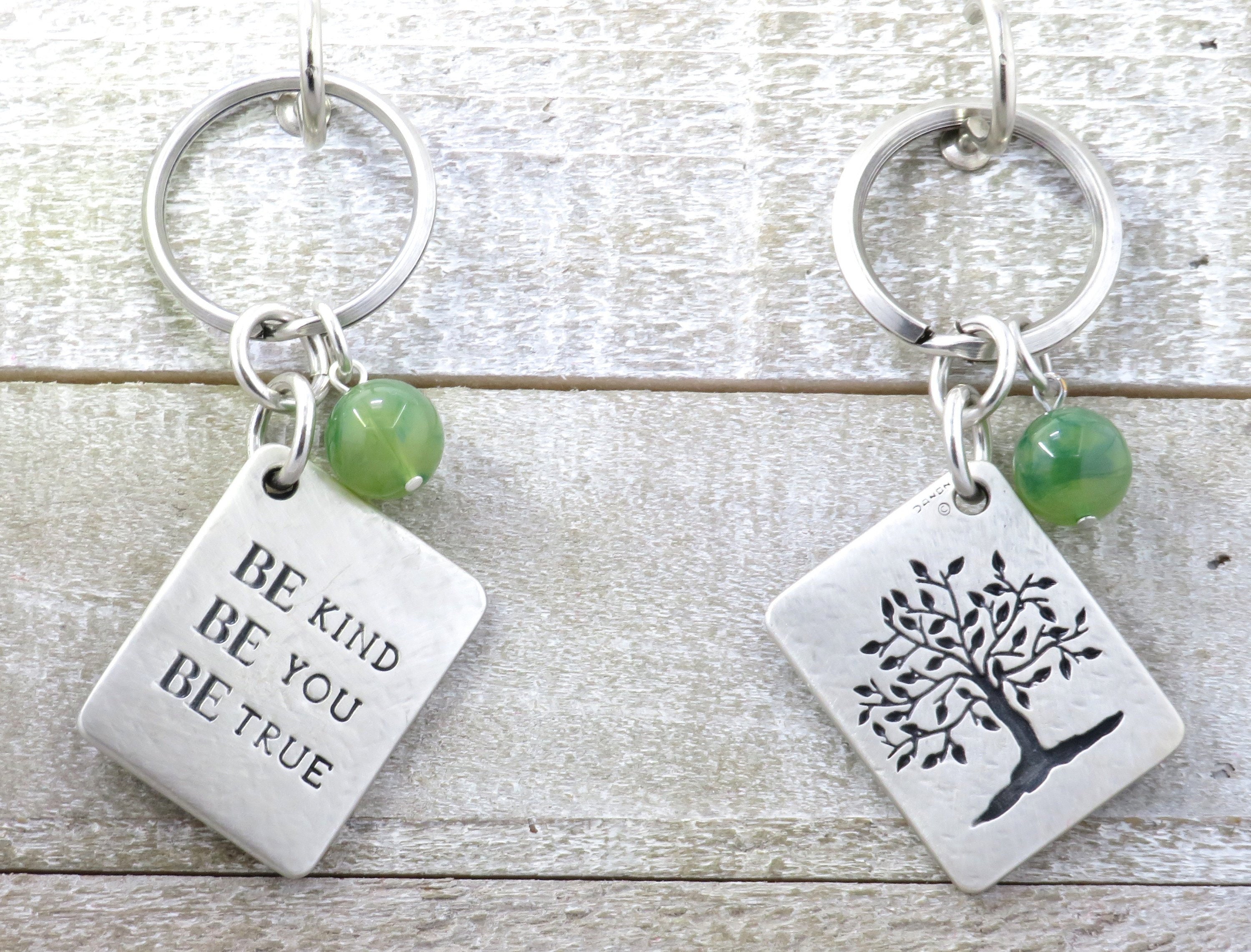 Tree of Life Keyring Inspirational Keychain Nature Keyring - Etsy