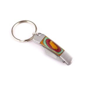 Rainbow Wood Knife Keychain | Keychain Knife | Mini Knife Keyring ...