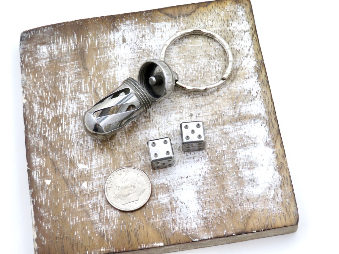 Dice Keychain Pair of Dice Keyring Gambler Gift Gift for - Etsy