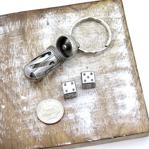 Dice Keychain | Pair of Dice Keyring | Gambler Gift | Gift for Man ...