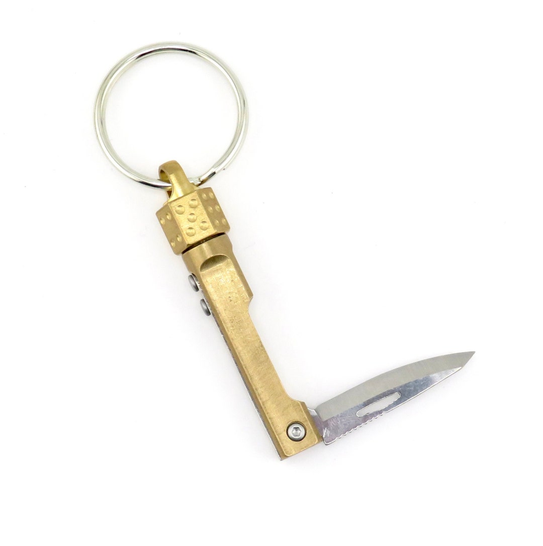 Dice Knife Keychain | Dice Keyring | Gambler Gift | Mini Dice Knife ...