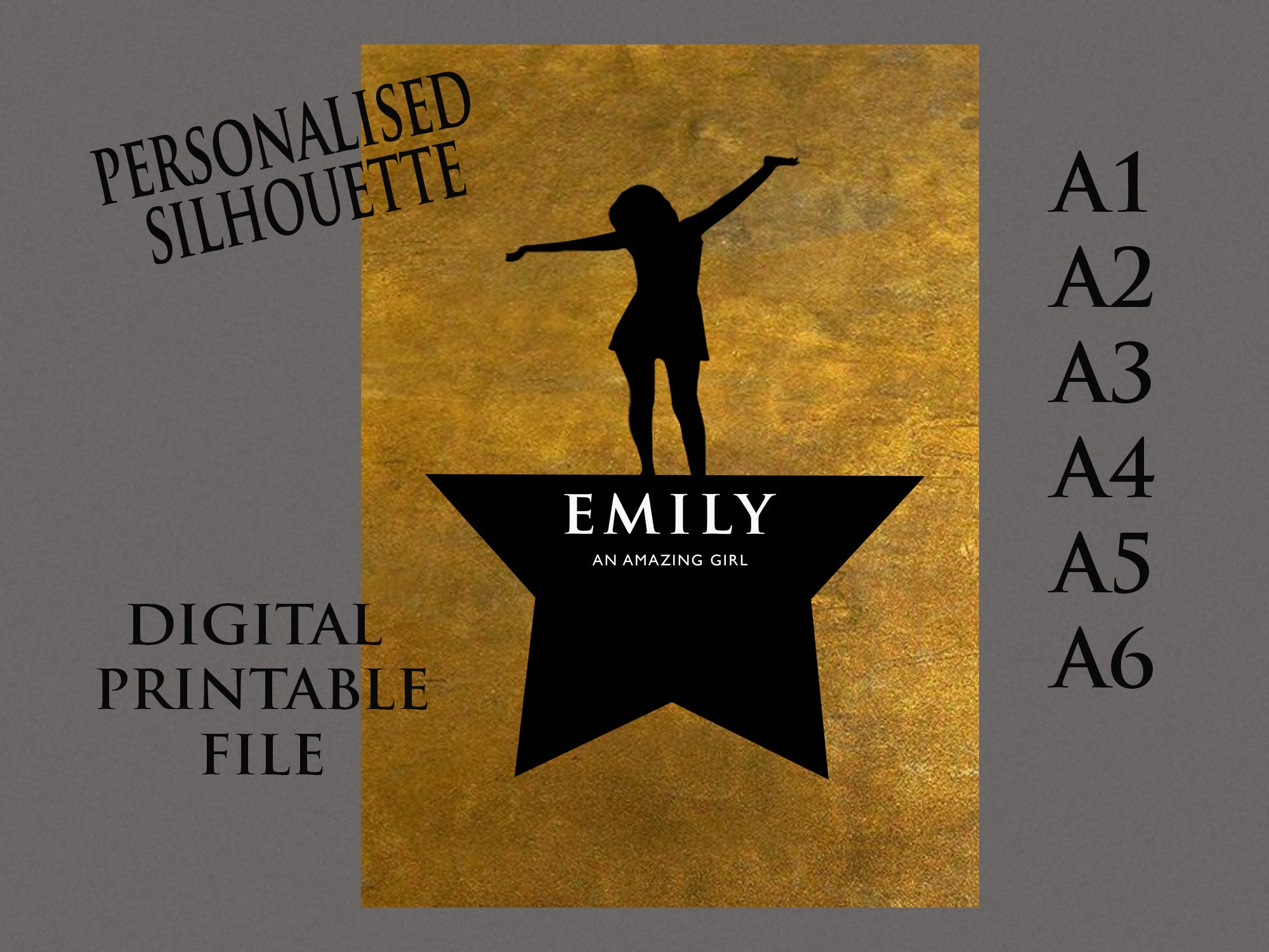 Hamilton Musical Inspired Print Unique Personalised | Etsy