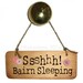 Ssshhhh Bairn Sleeping boy & Girl Options Available Rustic Wooden Sign ...