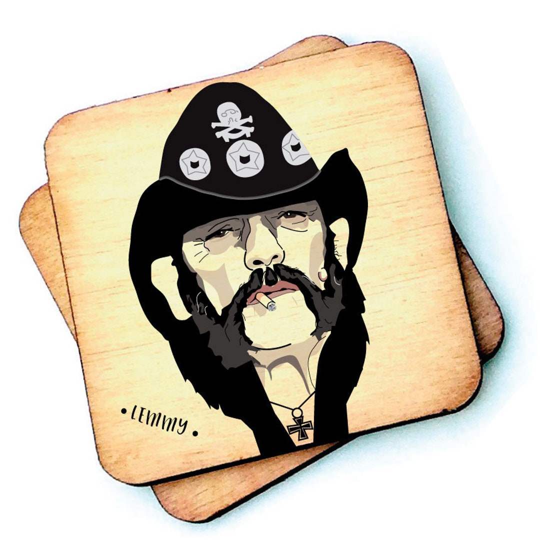 Lemmy Character Wooden Coaster - Etsy