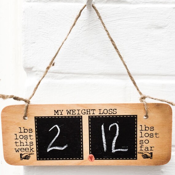 Weight Loss Sign Weight Loss Countdown Plaque slimming - Etsy Australia