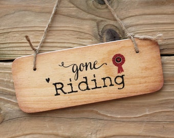 Gone Riding Sign - Etsy