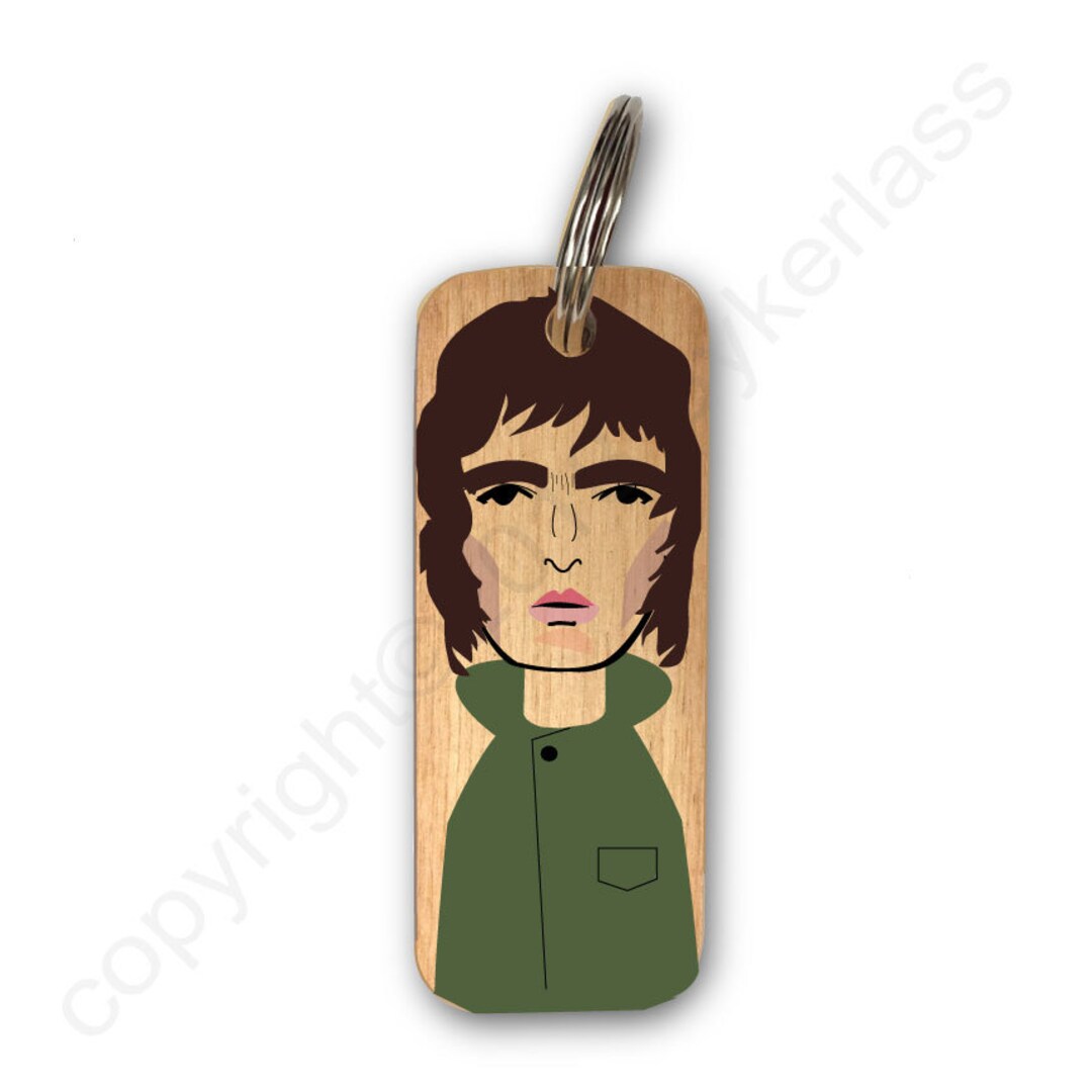 Liam Gallagher Character Wooden Keyring - Etsy