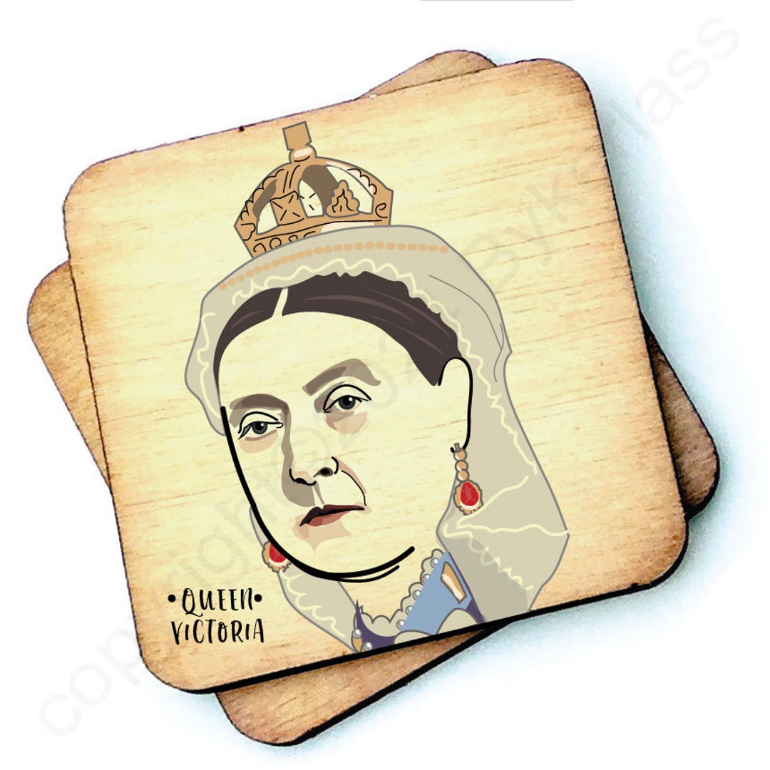 Queen Victoria Character Wooden Coaster - Etsy