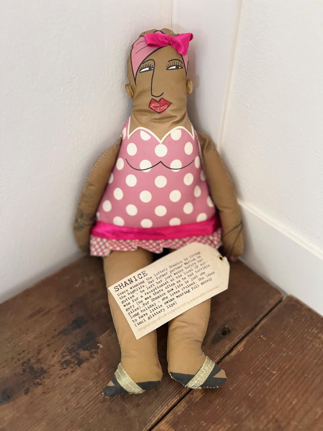 One off Exclusive Soft Sculpture Doll Art Piece With Supporting ...