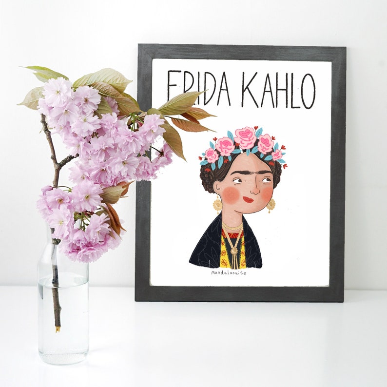 Frida Kahlo Feminism Women Throughout History A5 Art Print Etsy