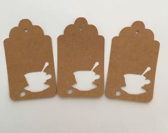 Tea cup tags | Etsy