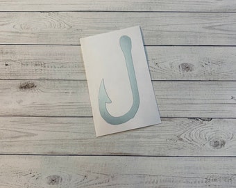 Fishing Hook Vinyl Decal Sticker - Etsy