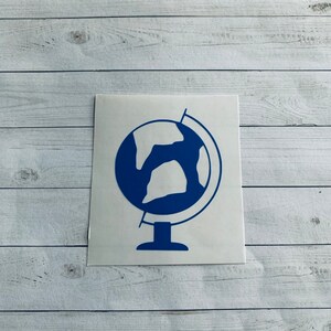 Globe Decal | Globe Vinyl Decal | Globe Sticker | Earth Decal | Earth ...