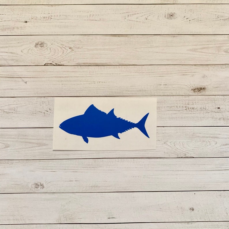 Tuna Fish Decal Tuna Sticker Tuna Vinyl Decal Seafood | Etsy