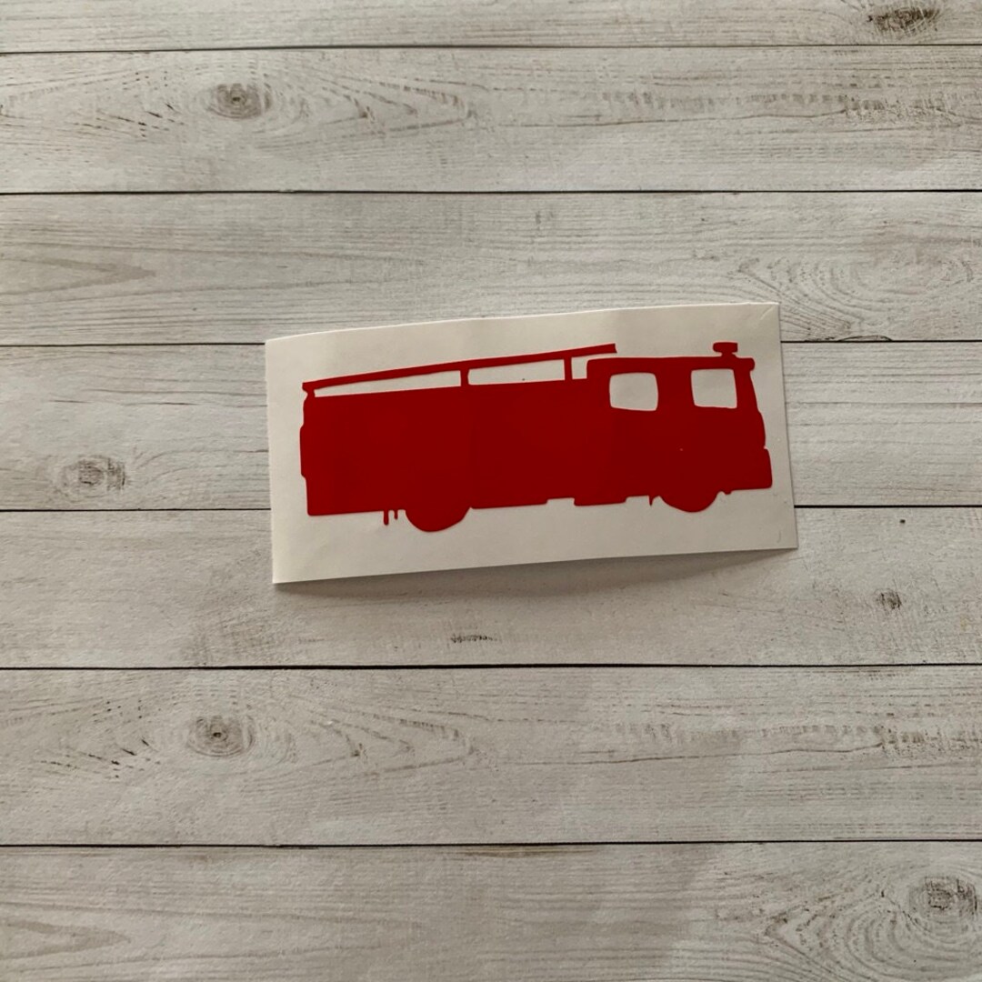 Fire Truck Decal | Fire Truck Vinyl Decal | Fire Truck Sticker | Truck ...