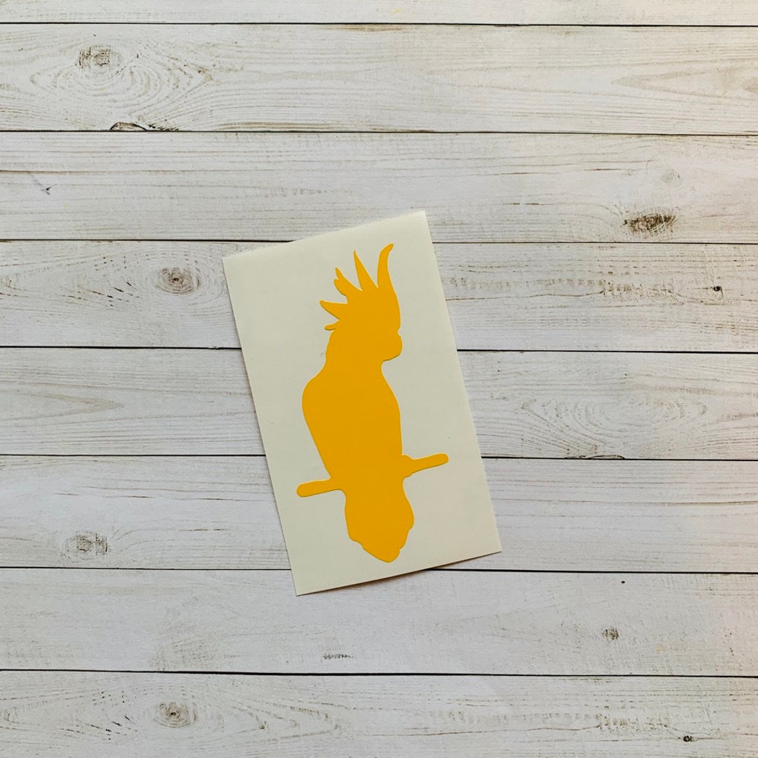 Cockatoo Decal Cockatoo Vinyl Decal Cockatoo Sticker Jungle Decal ...