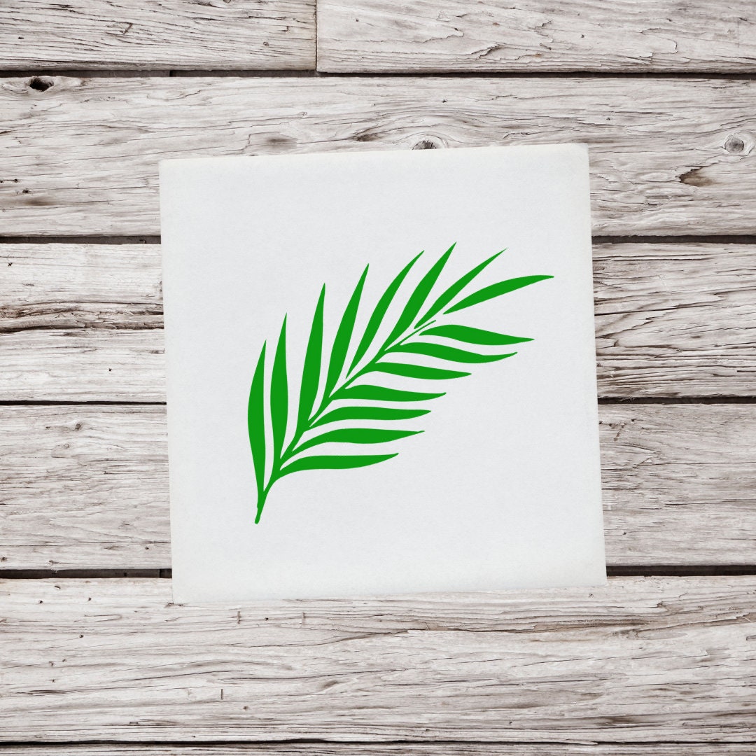 Palm Frond Decal, Palm Leaf Decal, Palm Leaf Sticker, Palm Leaf Vinyl ...